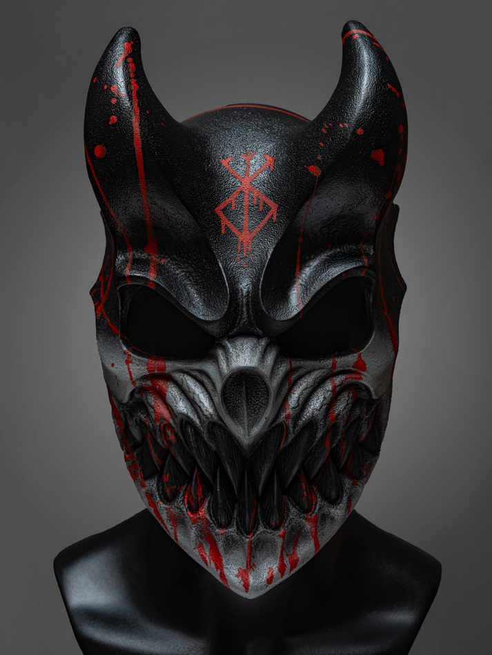 (SLAUGHTER TO PREVAIL) ALEX TERRIBLE MASK “GRIZZLY” (BERSERK BLACK ...